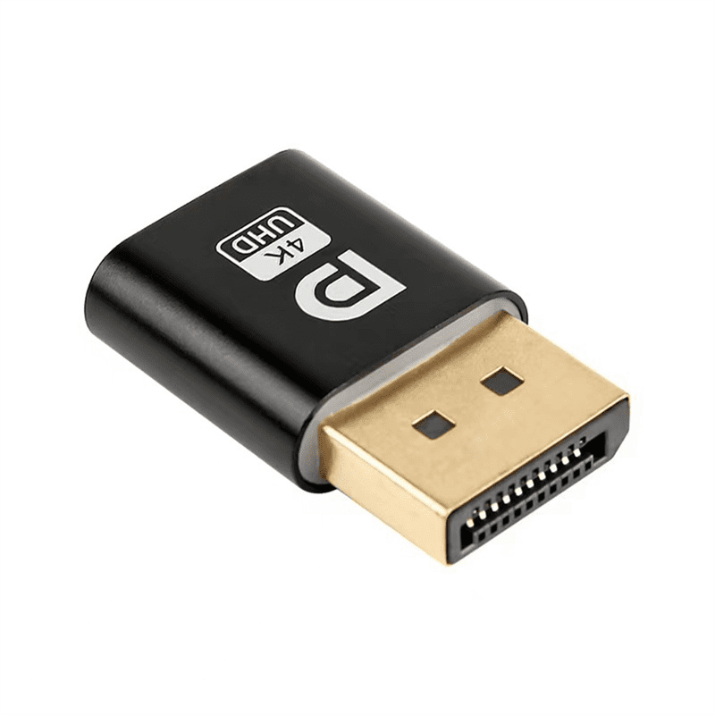 Qilidiba 4K Displayport Dummy Plug DP Virtual Display Adapter EDID ...