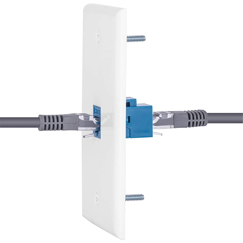 Deliqiba Coax Ethernet Wall Plate 2 Packs Ethernet Coax Wall Plate ...