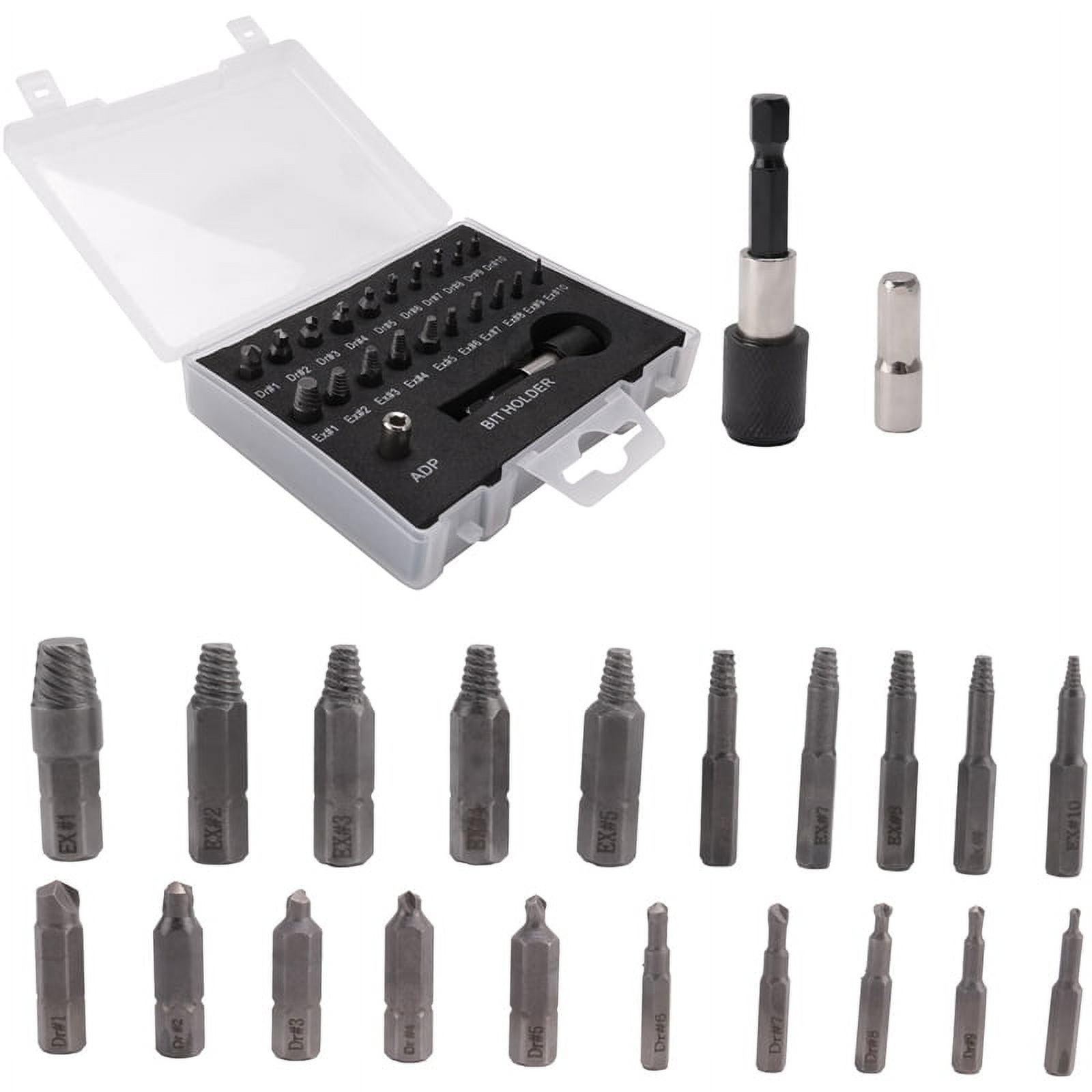 Deliqiba Damaged Screw Extractor Set,22 PCS Stripped Screw Extractor ...