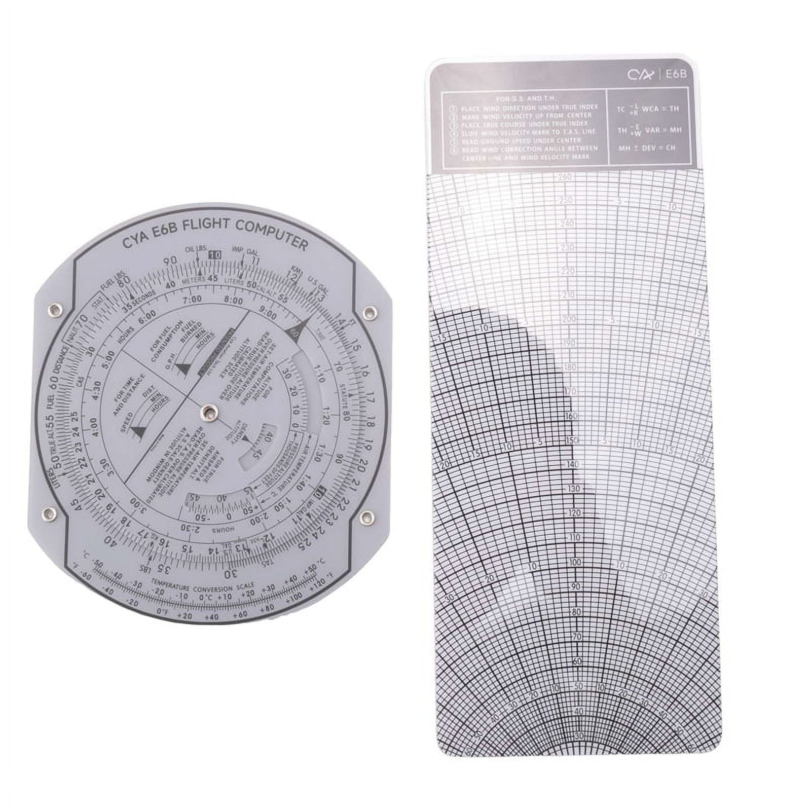 Deliqiba E6B Plastic Flight Computer, Patented Aviation Pilot Flight ...