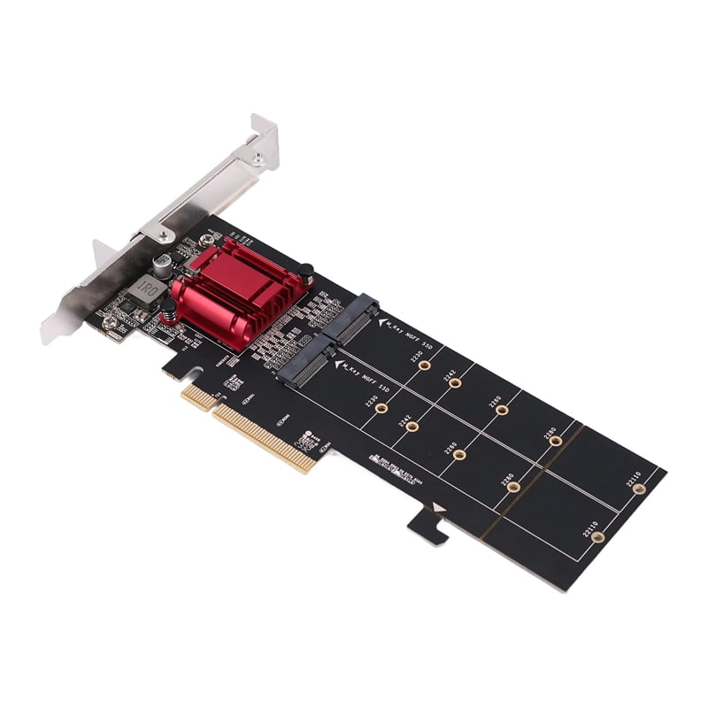Qilidiba Pci-E 3.1 X8/X16 Card Dual Nvme Pcie Adapter M.2 Nvme Ssd To ...