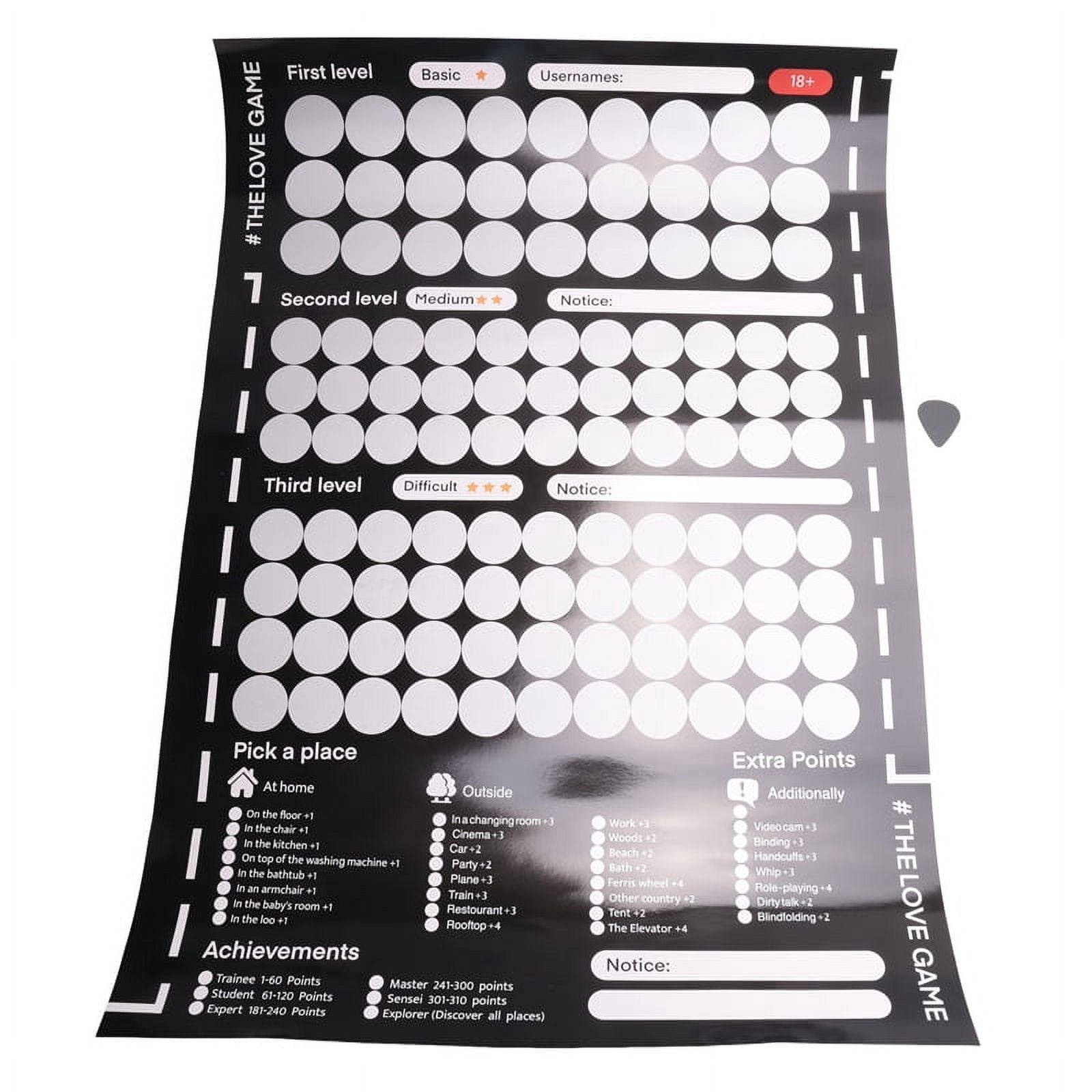Deliqiba The Scratch Poster Game for Couples Valentine's Day Gifts Wall ...