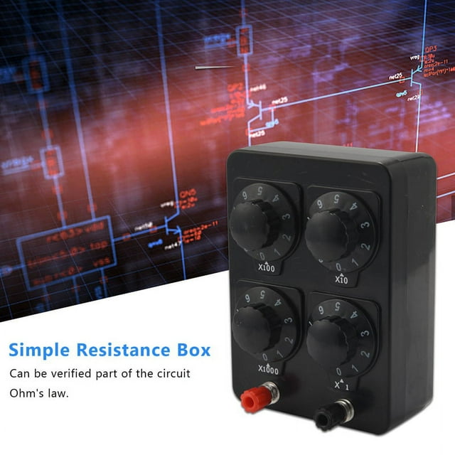 Deliqiba Variable Decade Resistor 0-9999 Ohm Simple Resistance Box ...