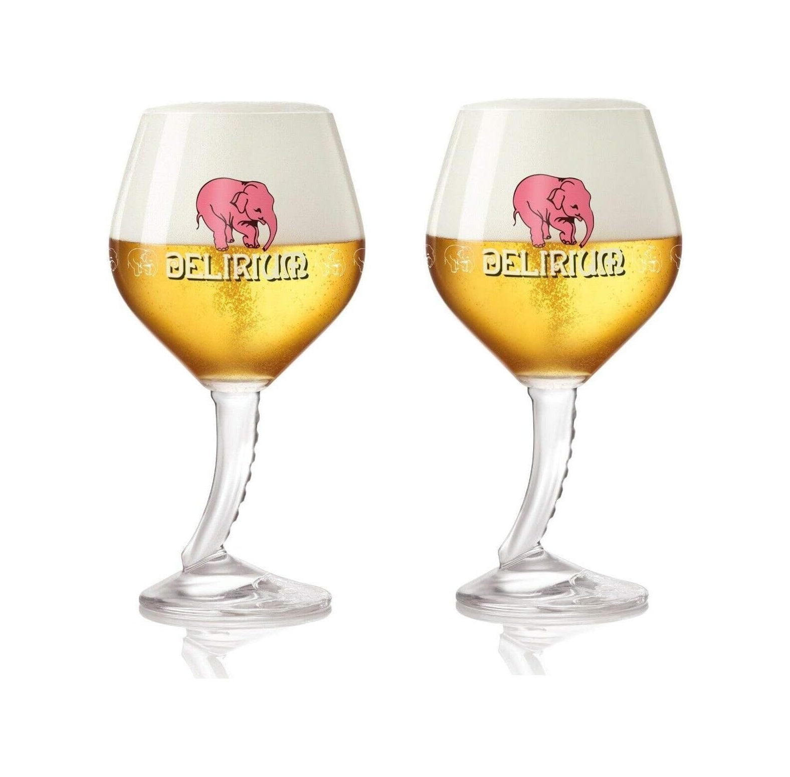 Delirium Signature Trunk Stemmed Chalice Glasses - Set of 2 - Walmart.com