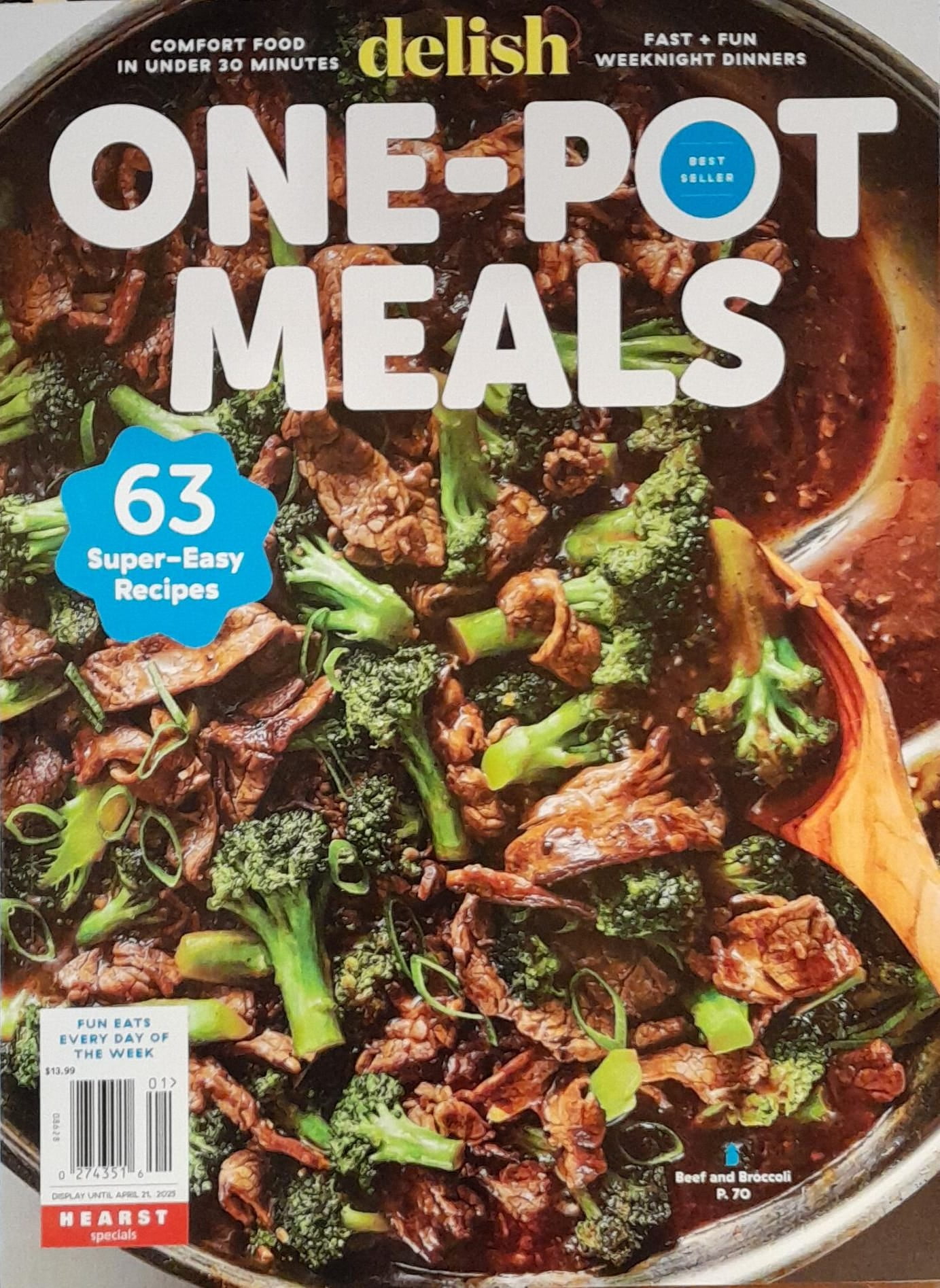 Delish, One-Pot Meals Magazine Issue 1 - Walmart.com
