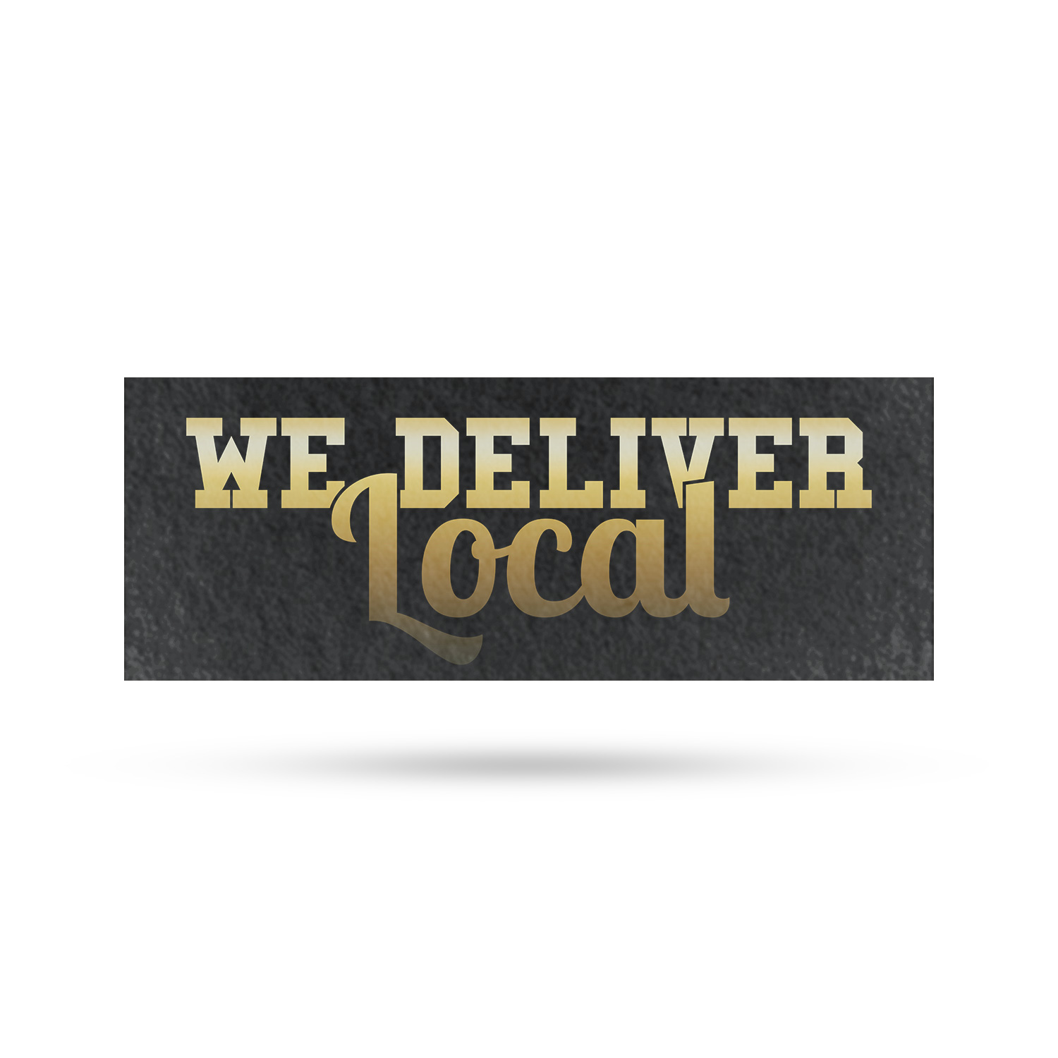 We Deliver Local Vinyl Decal 12 Inch x 5 Inch Weatherproof Heavy-Duty ...