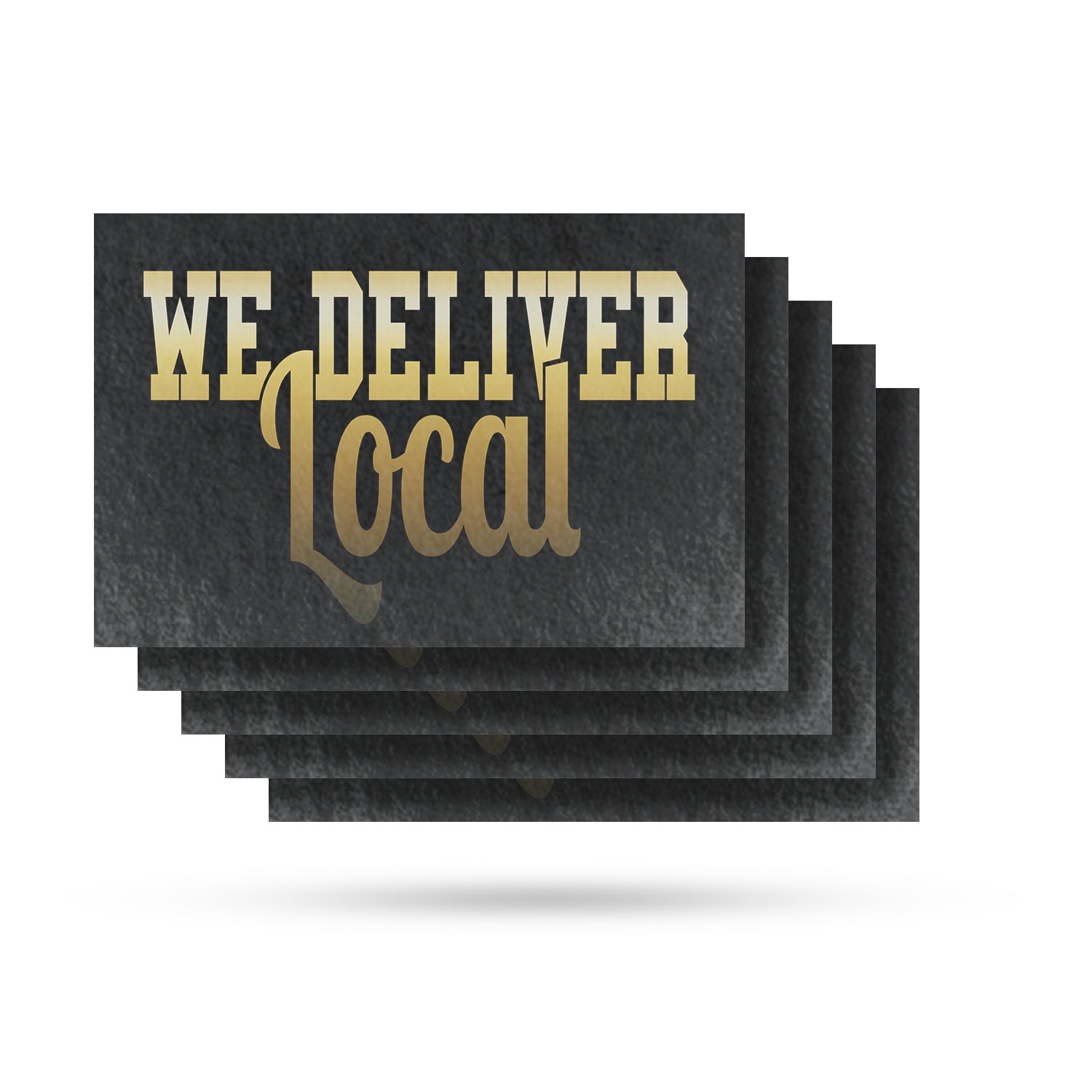 We Deliver Local Vinyl Decal 5 Pack of 12 Inch x 16 Inch Weatherproof ...