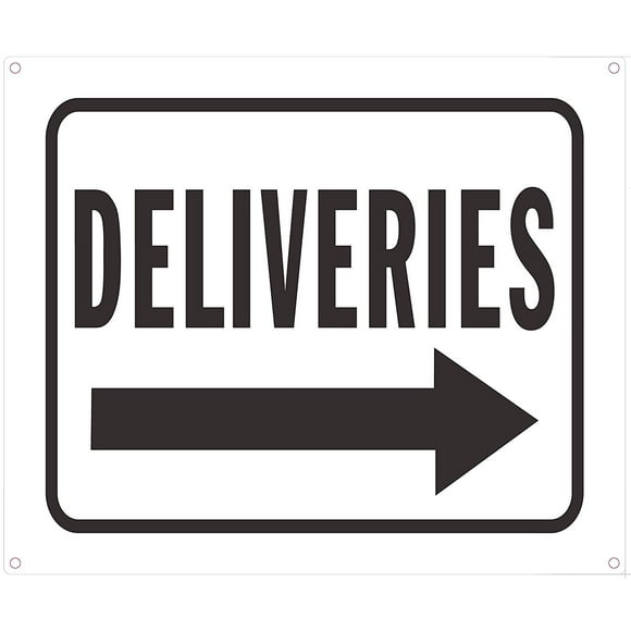 Deliveries Rear Sign