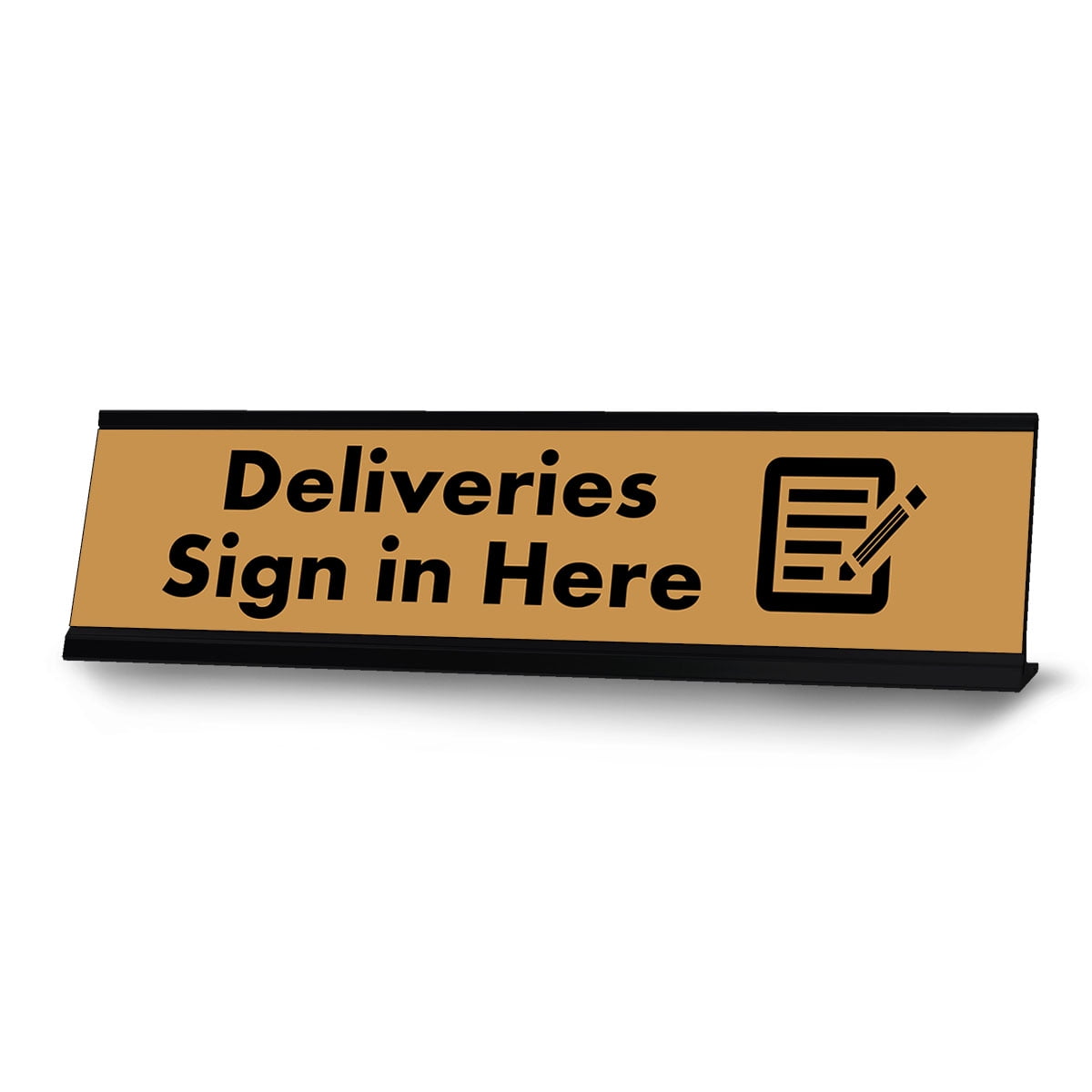 Deliveries Sign in Here, Desk Sign (2 x 8") - Walmart.com