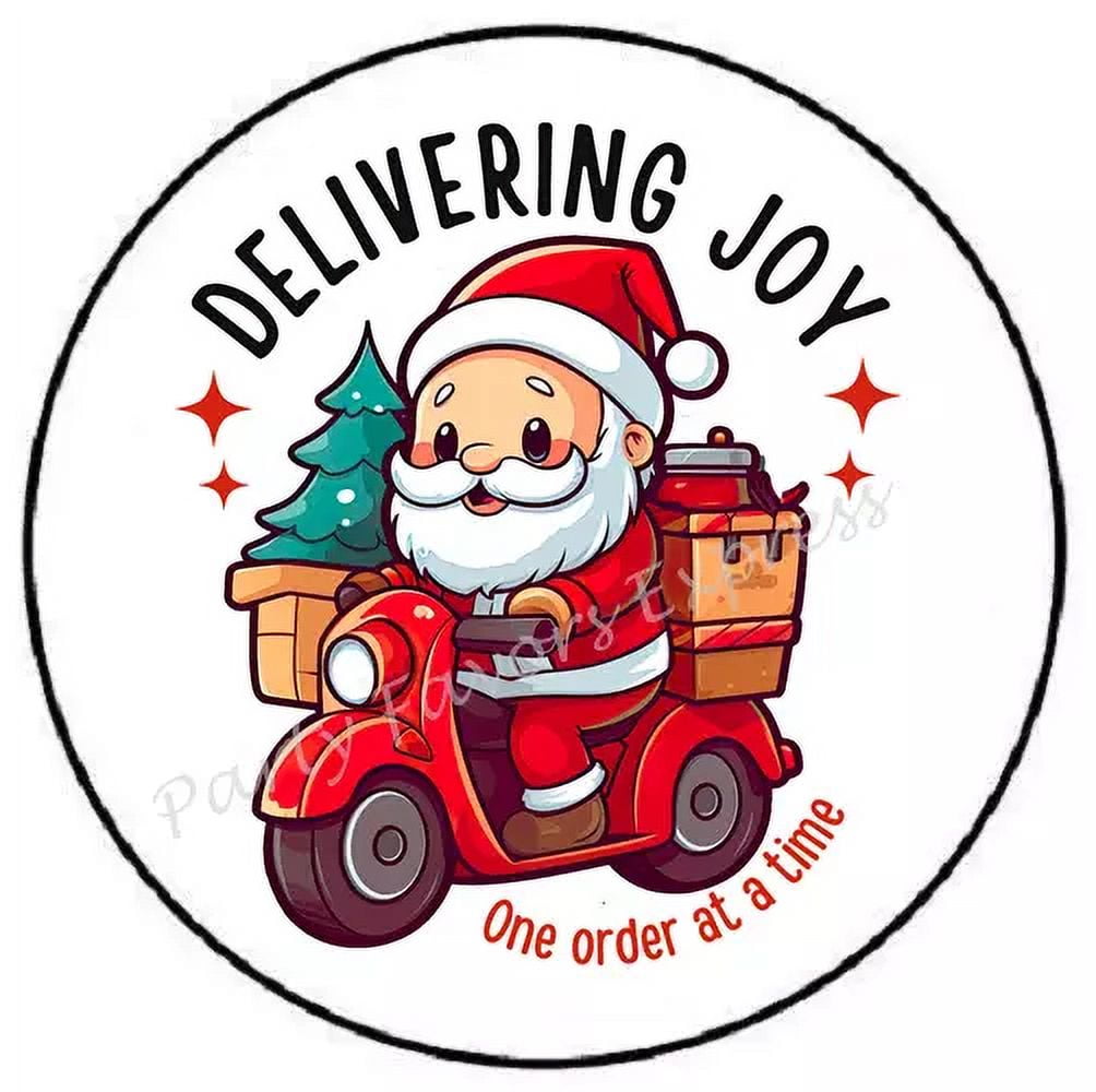 Delivering Joy One Order At A Time Sticker Envelope Seals Labels ...