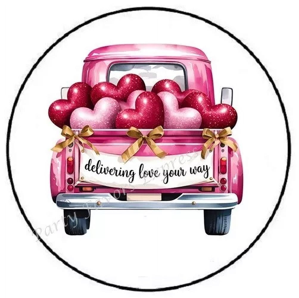 Delivering Love Your Way Valentines Day Sticker Favors Envelope Seals ...