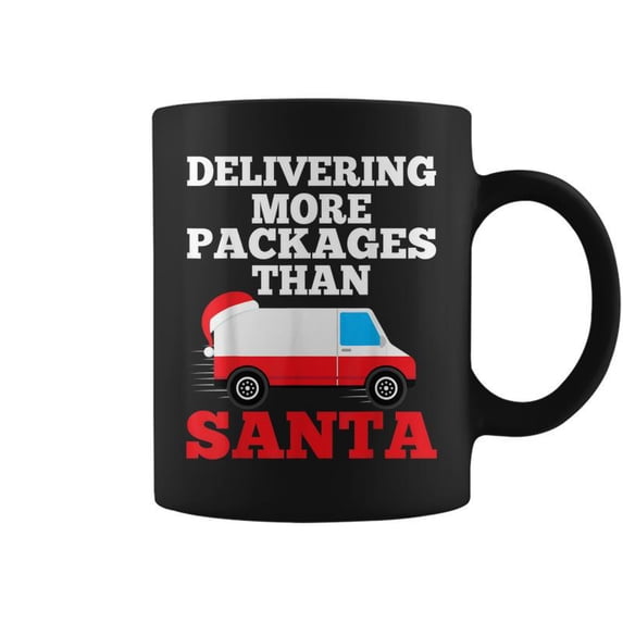 Delivering More Packages Than Santa Postal Gift Coffee Mug - Walmart.com