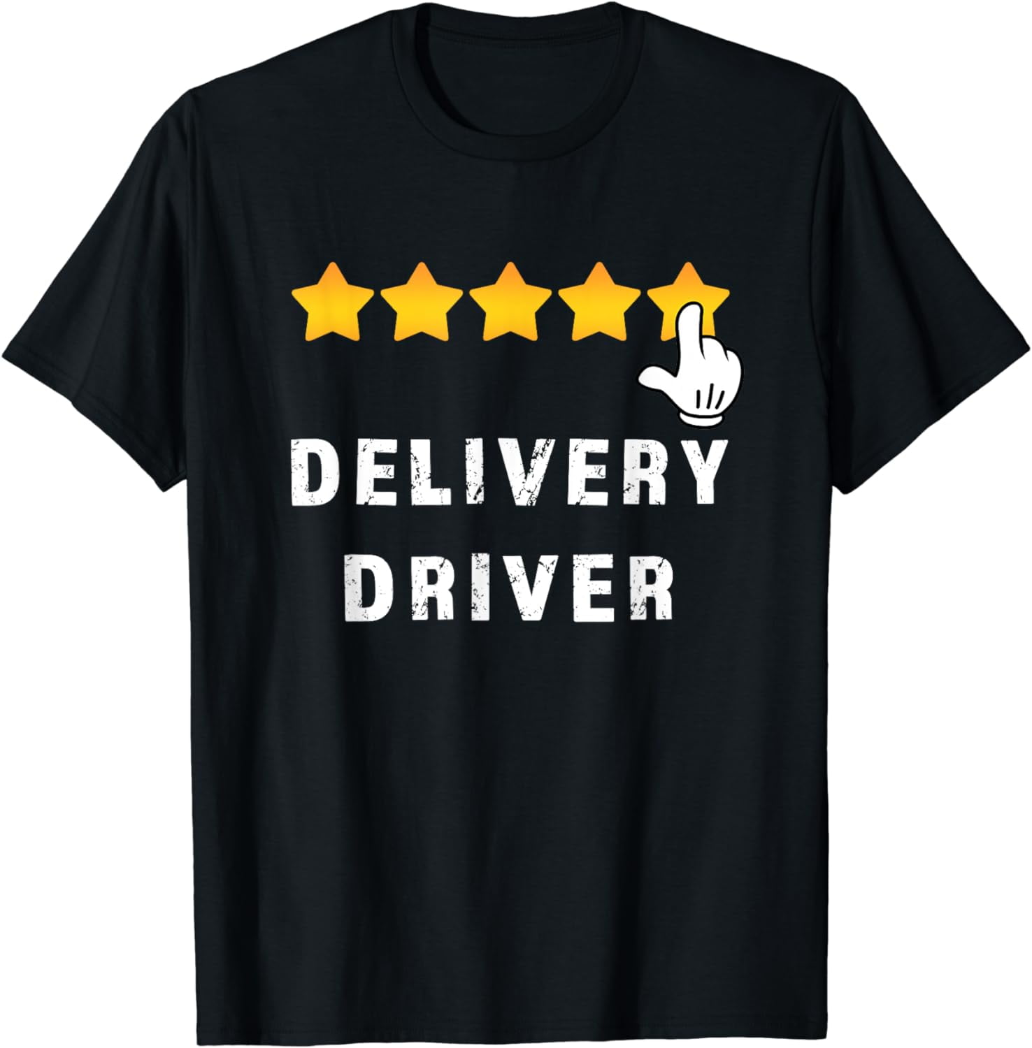 Delivery Driver Five Star Food Dash Grub Grocery Deliveries T-Shirt ...