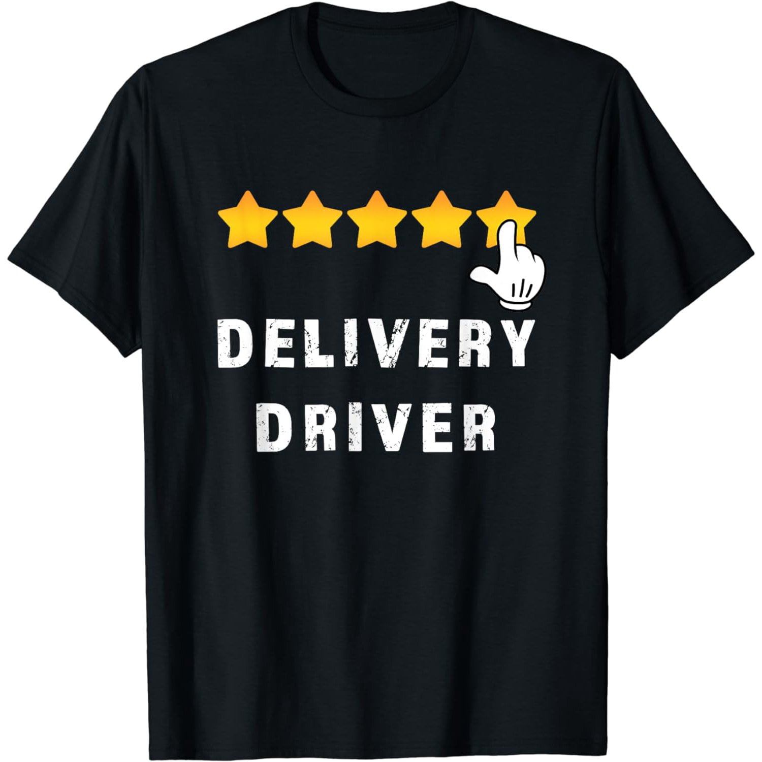 Delivery Driver Five Star Food Dash Grub Grocery Deliveries T-Shirt ...