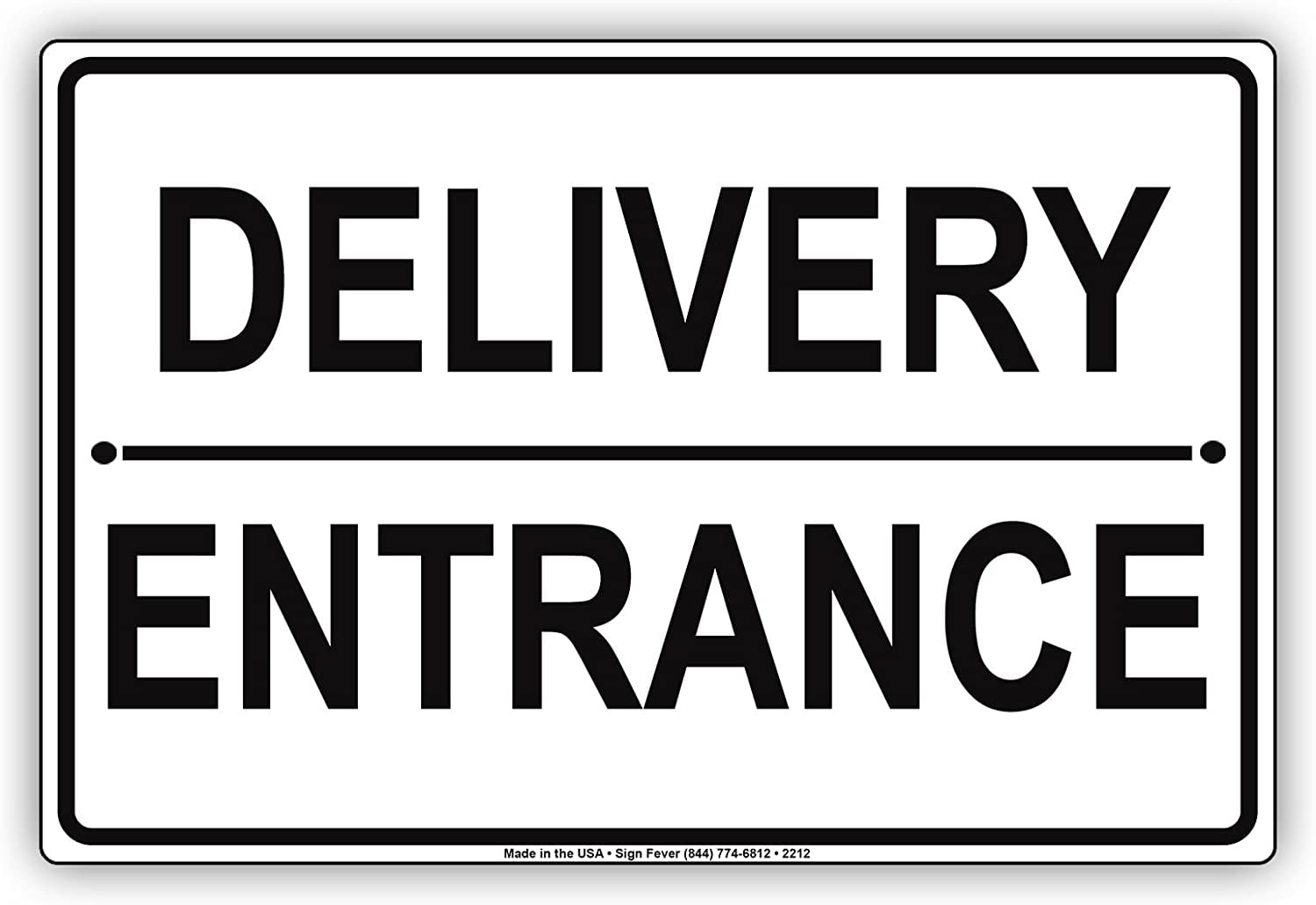 Delivery Entrance Shipping and Receiving Loading Zone Alert Caution ...