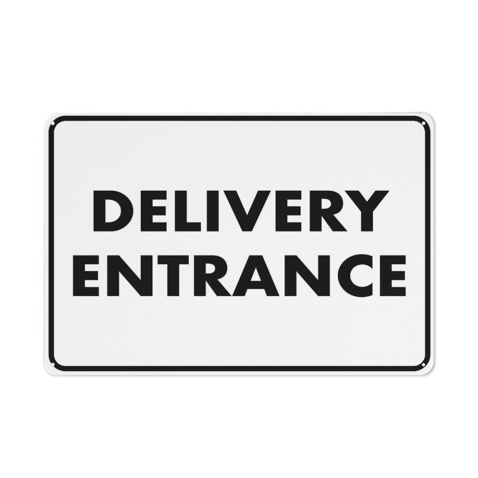 Delivery Entrance Sign Outdoor Metal Sign - 12 X 8 Metal Signs For ...