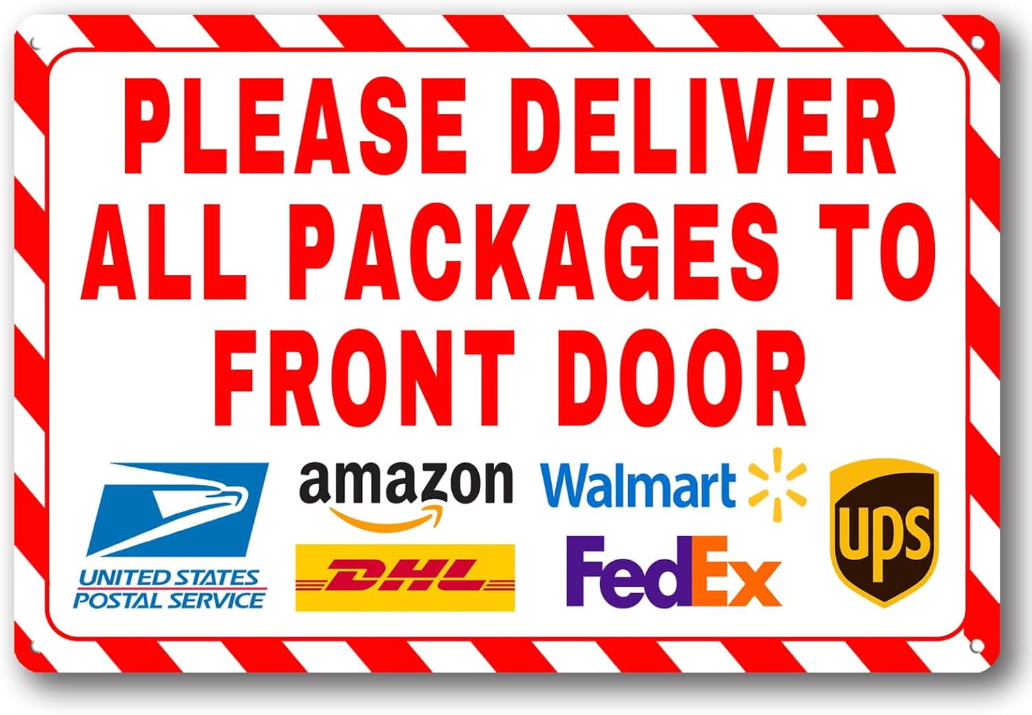 Delivery Instructions for My Packages Sign for Outdoor Use - 12x16 Inch ...