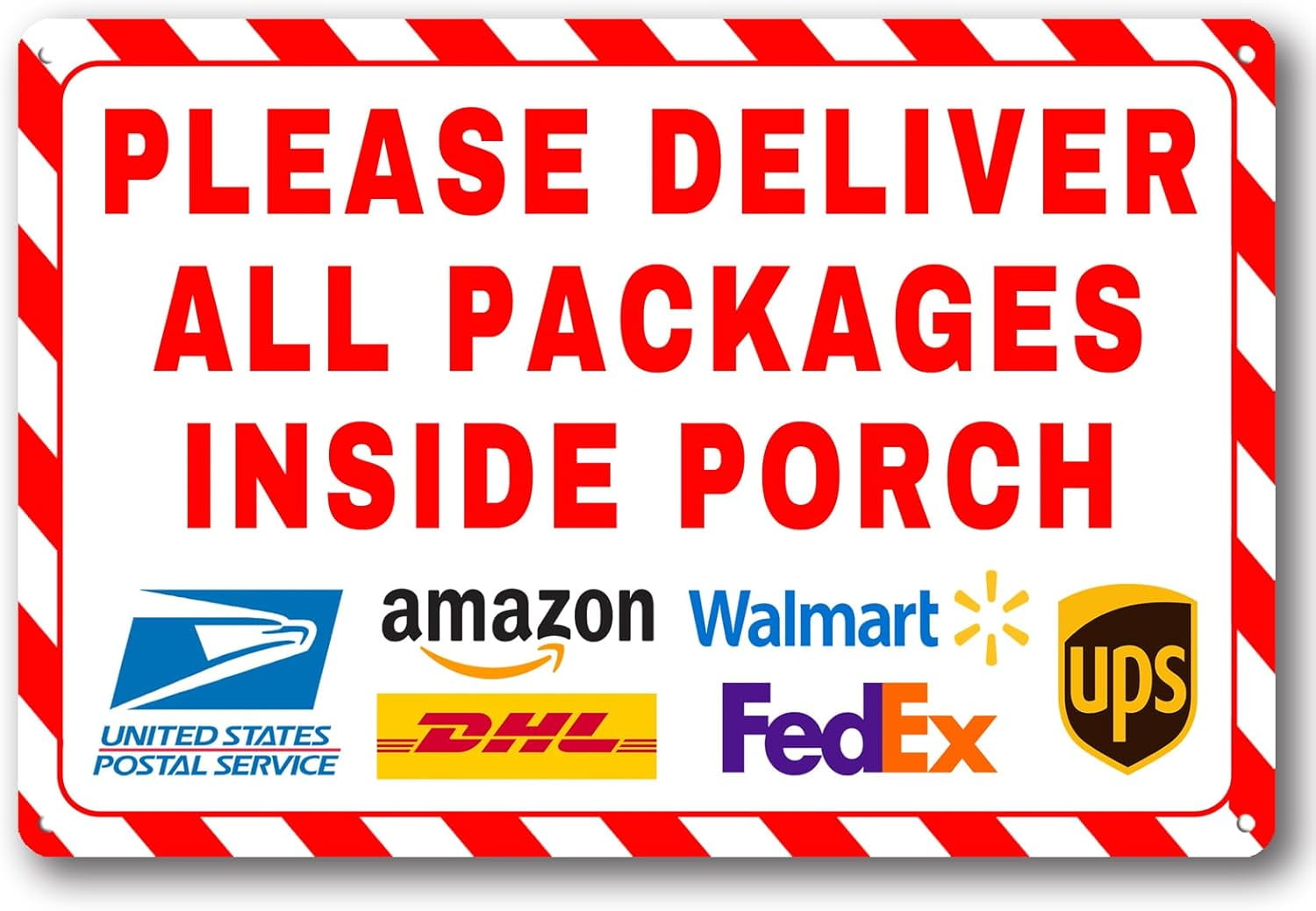 Delivery Instructions for My Packages Sign for Outdoor Use - 8x12 Inch ...
