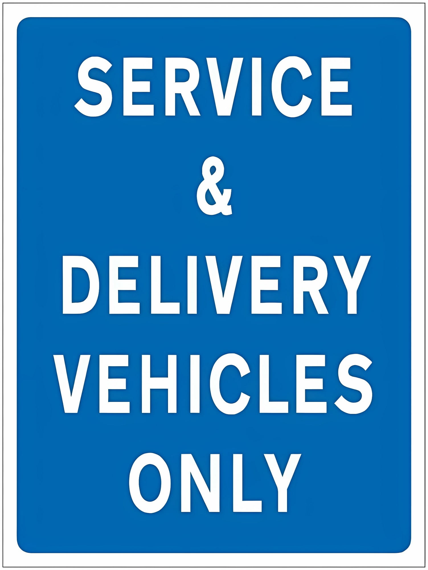 Delivery & Service Vehicles Parking Sign - 8"x12" Metal Tin Sign ...