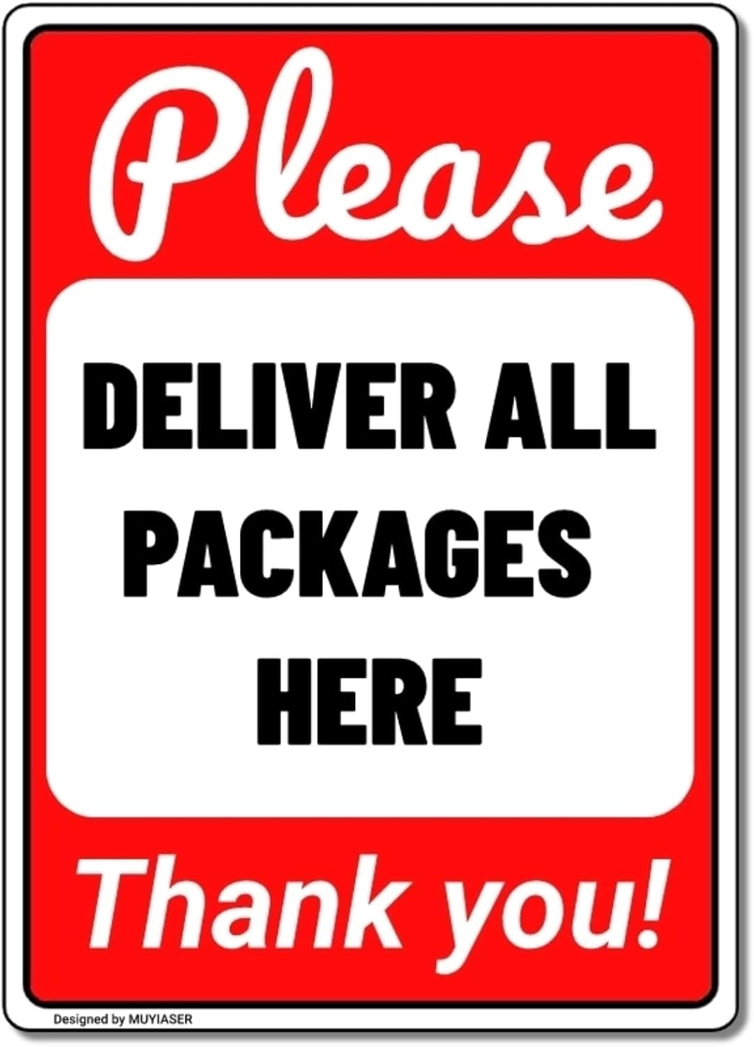 Delivery Sign Please Deliver All Packages Here Yard Sign Garden Sign ...