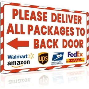 Deliveries Rear Sign