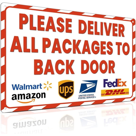 Delivery Sign for Outdoor Use 8x12 Inch Delivery Instructions for ...