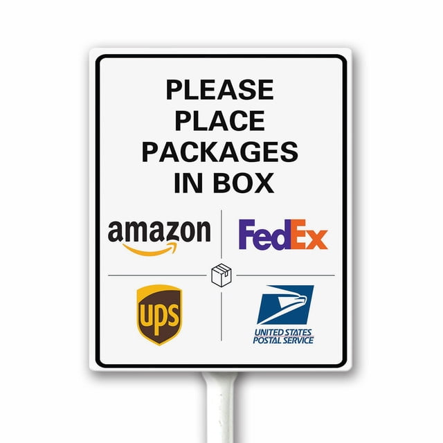 Delivery Signs for Packages Please Place Packages in Box Delivery ...