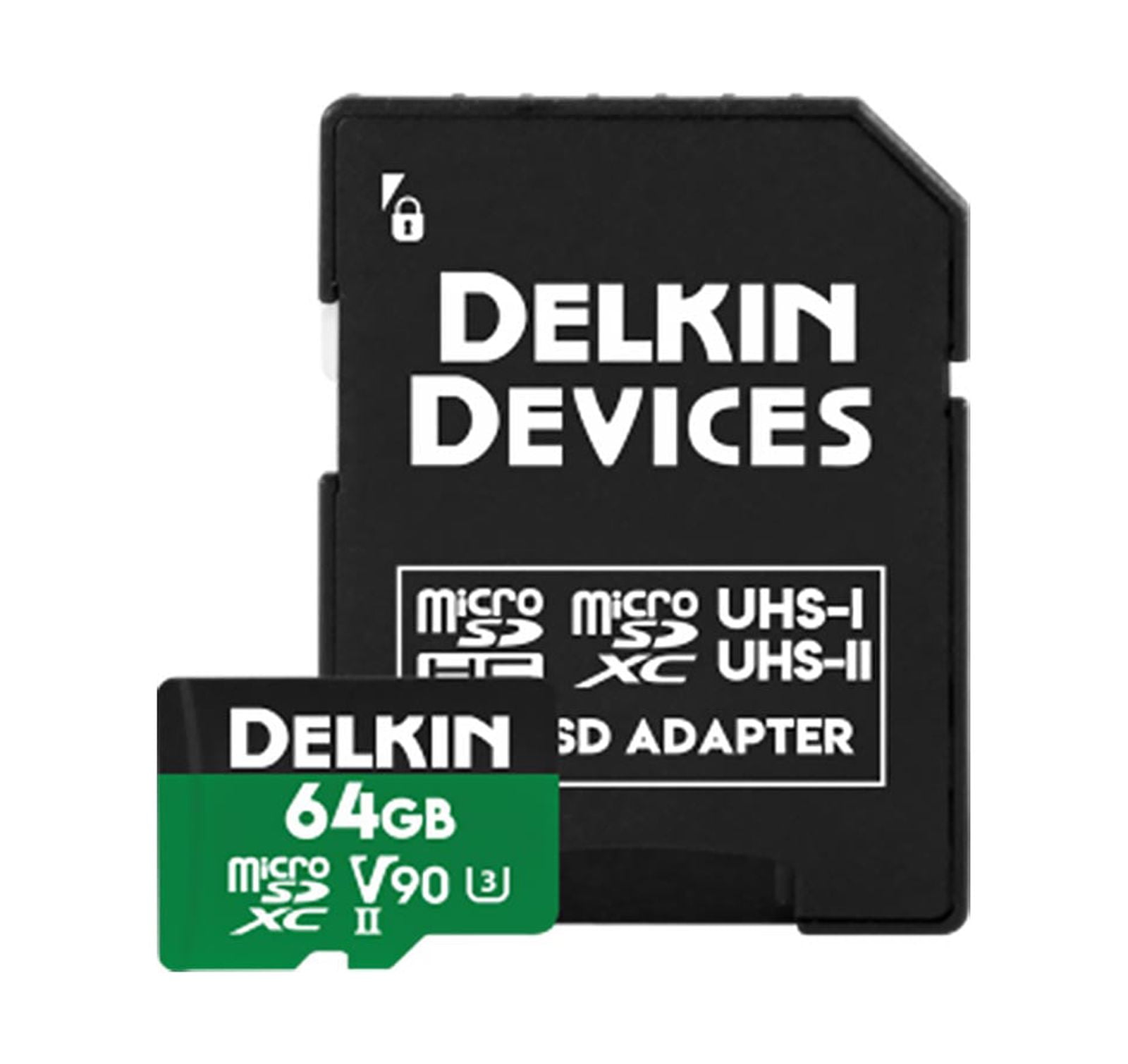 Delkin Devices DDMSDG200064 64GB Power MicroSD Memory Card UHS-II 2000x ...