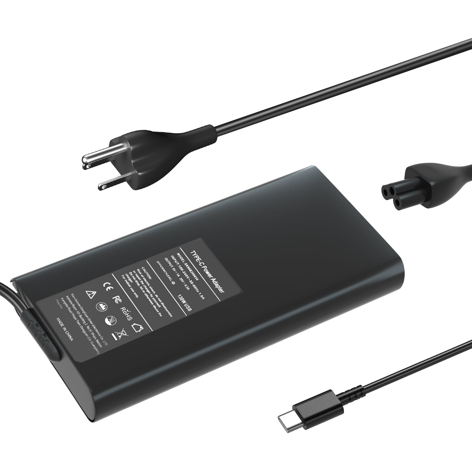 Dell 130W USB-C Laptop Charger, Replacement for Precision 5530, XPS 15 ...