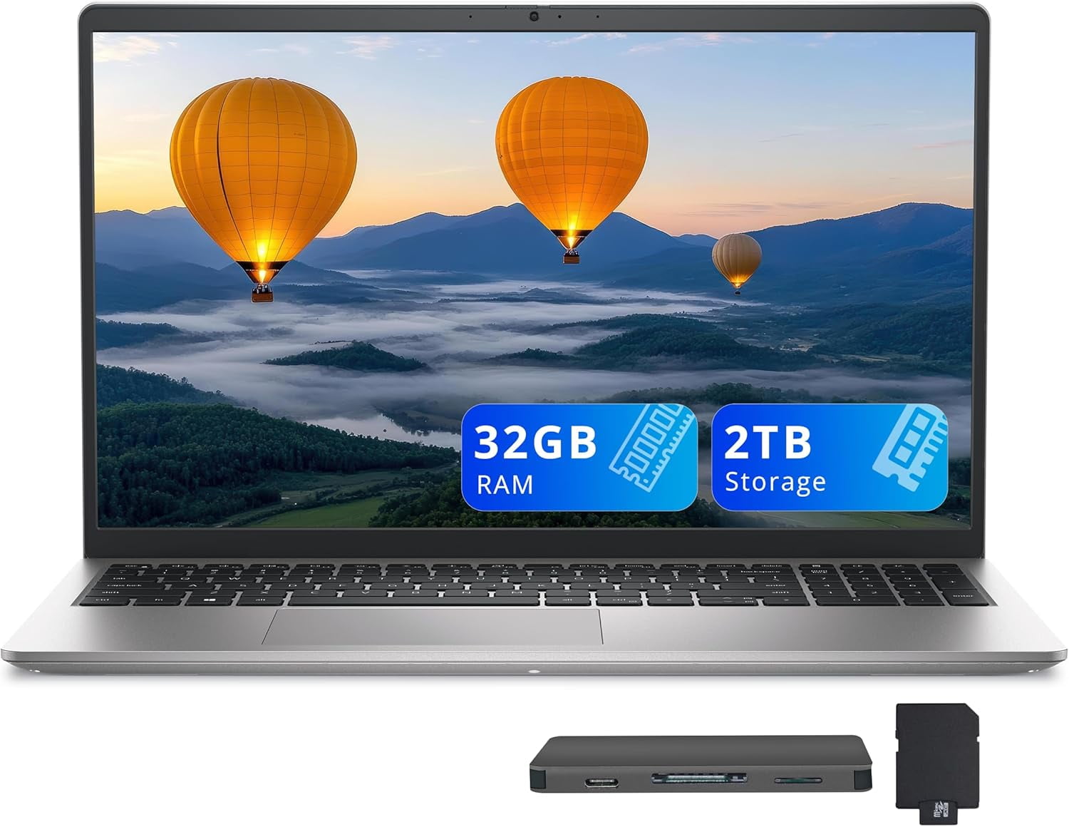 Dell 15 15.6" FHD Business Laptop, Intel Core i7-1355U, 32GB RAM, 2TB ...