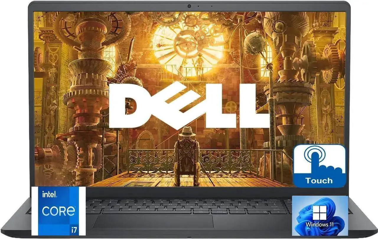 Dell 15.6" Anti Glare FHD Touchscreen Laptop| Backlit KB | Fingerprint ...