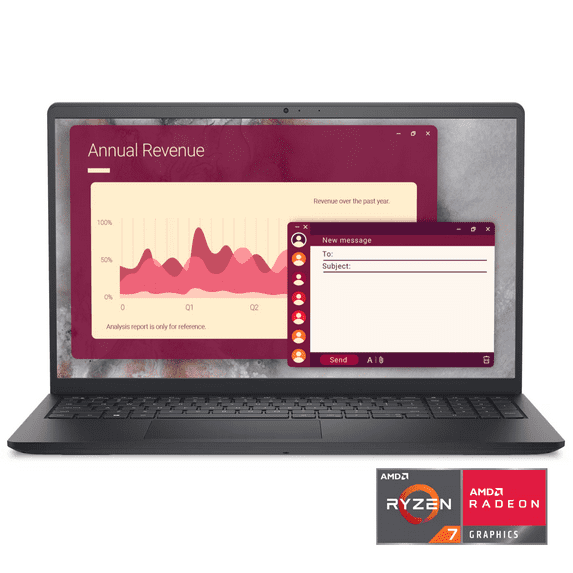 Dell 15.6" FHD Touchscreen Laptop, 8-Core AMD Ryzen 7 7730U & Radeon ...