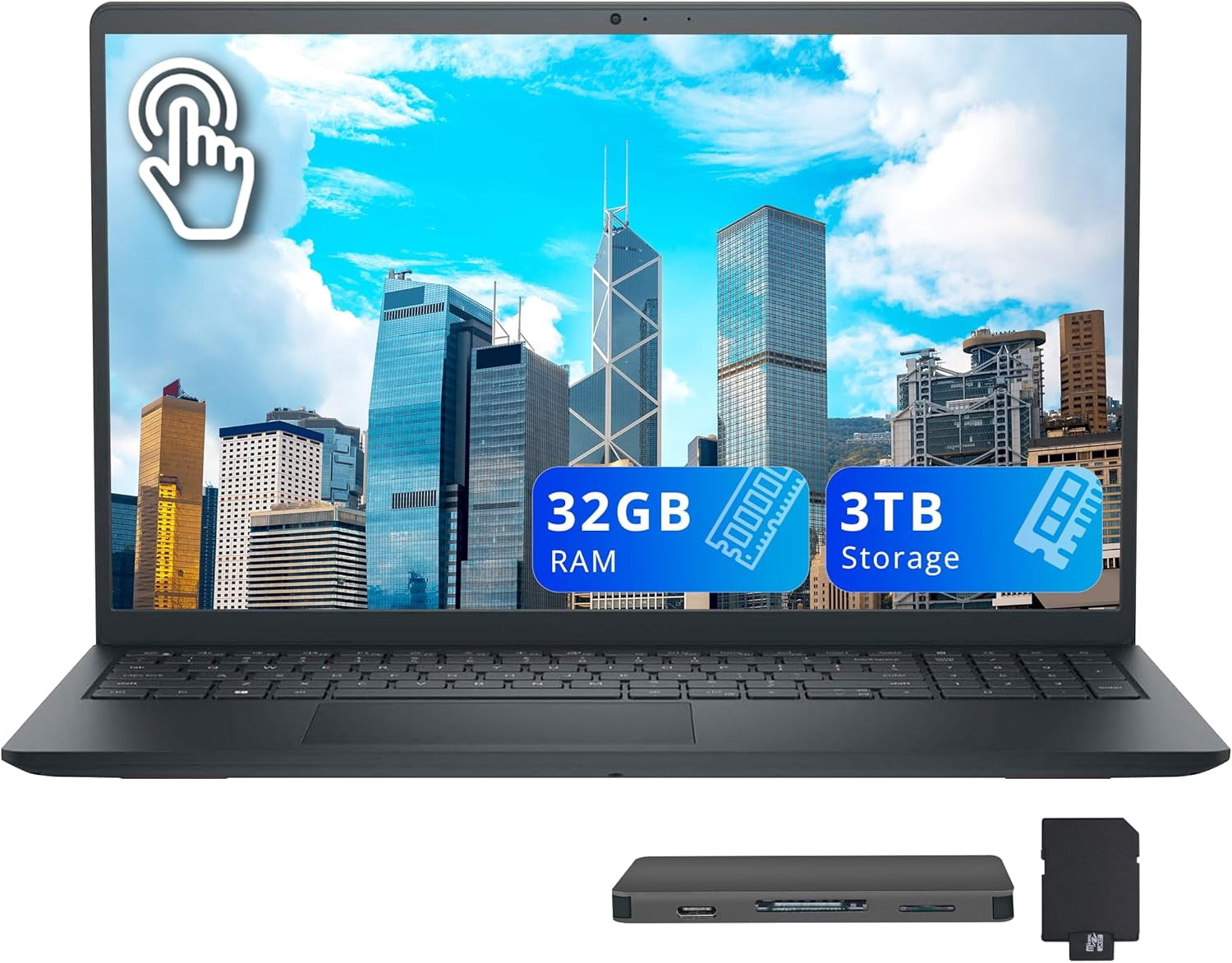 Dell 15.6" FHD Touchscreen Laptop, Intel Core i5-1334U, 32GB RAM, 3TB ...