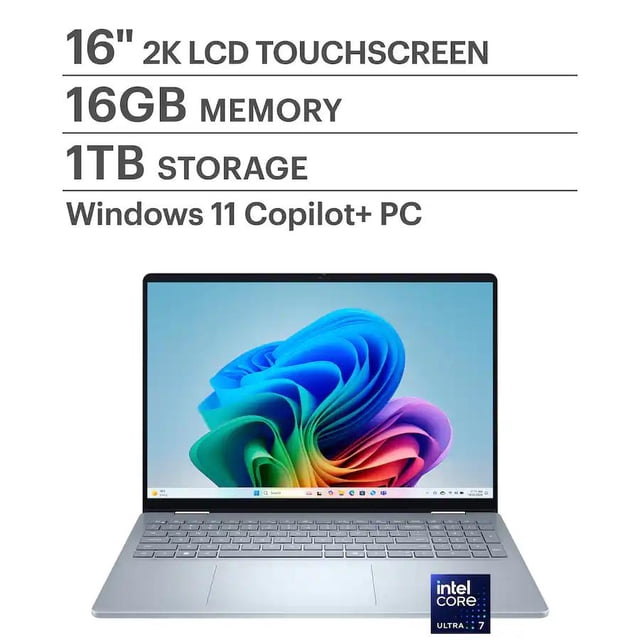 Dell - Plus - Copilot+ PC - 16" 2K 2-in-1 Touchscreen Laptop - Intel ...