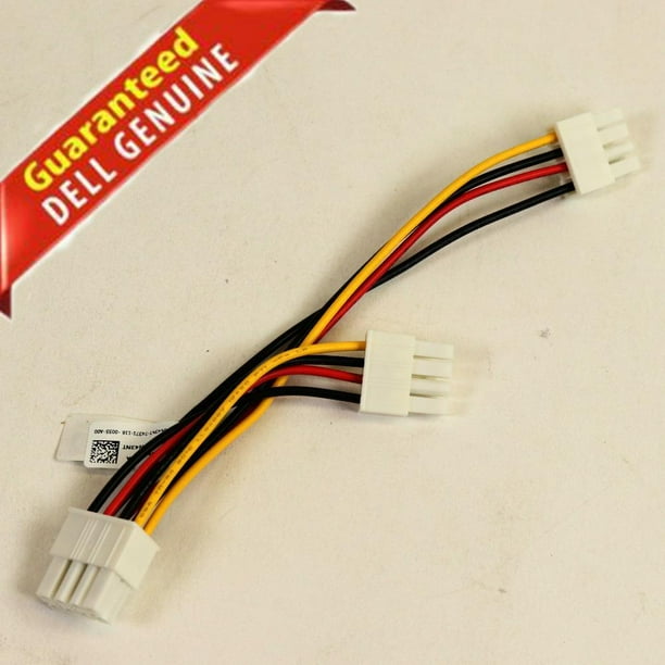 Dell 2 Ports 8 Pin IDE Computer Case Power Cable Extension Adapter ...
