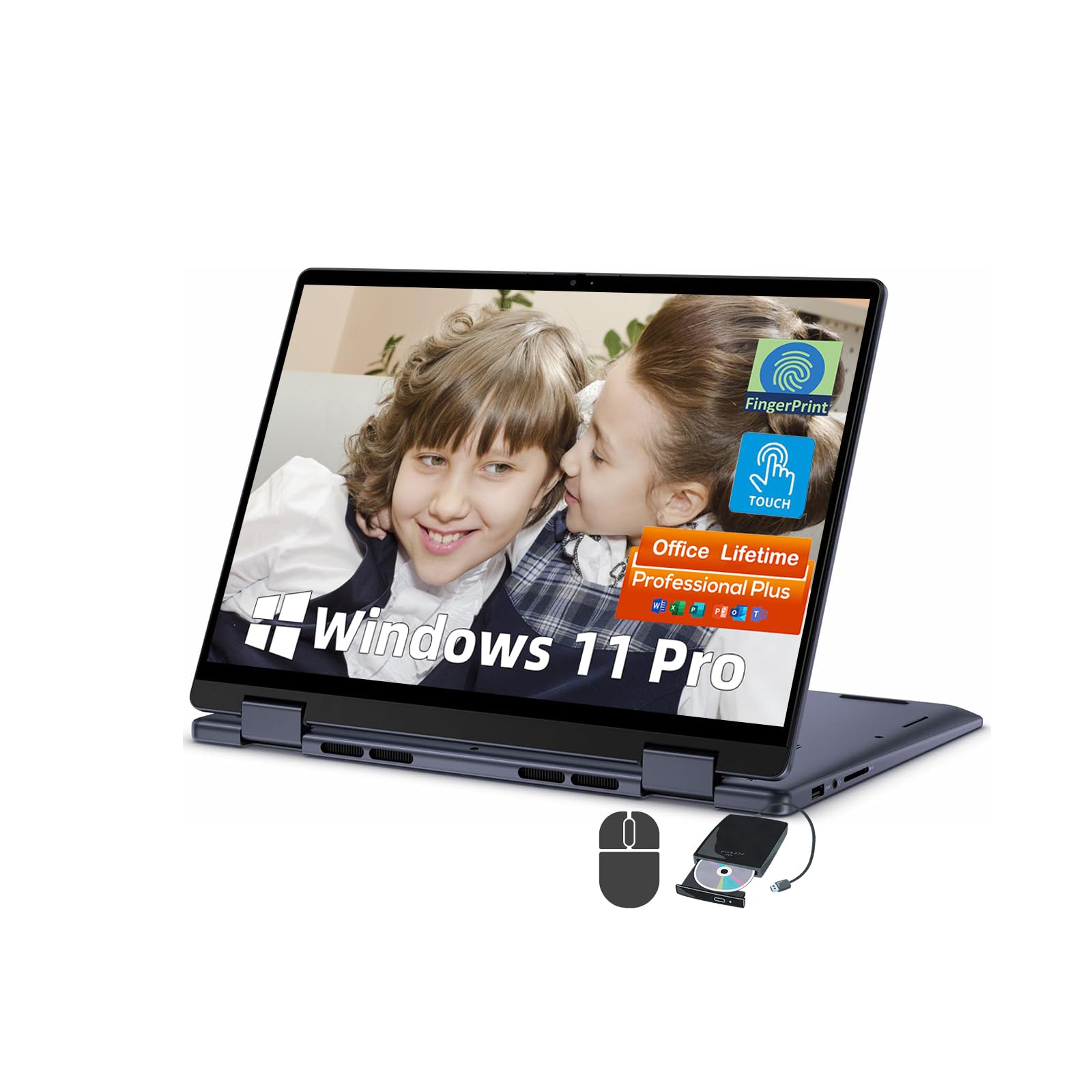 Dell 2-in-1 Laptop with Touchscreen | MS Office Lifetime License ...