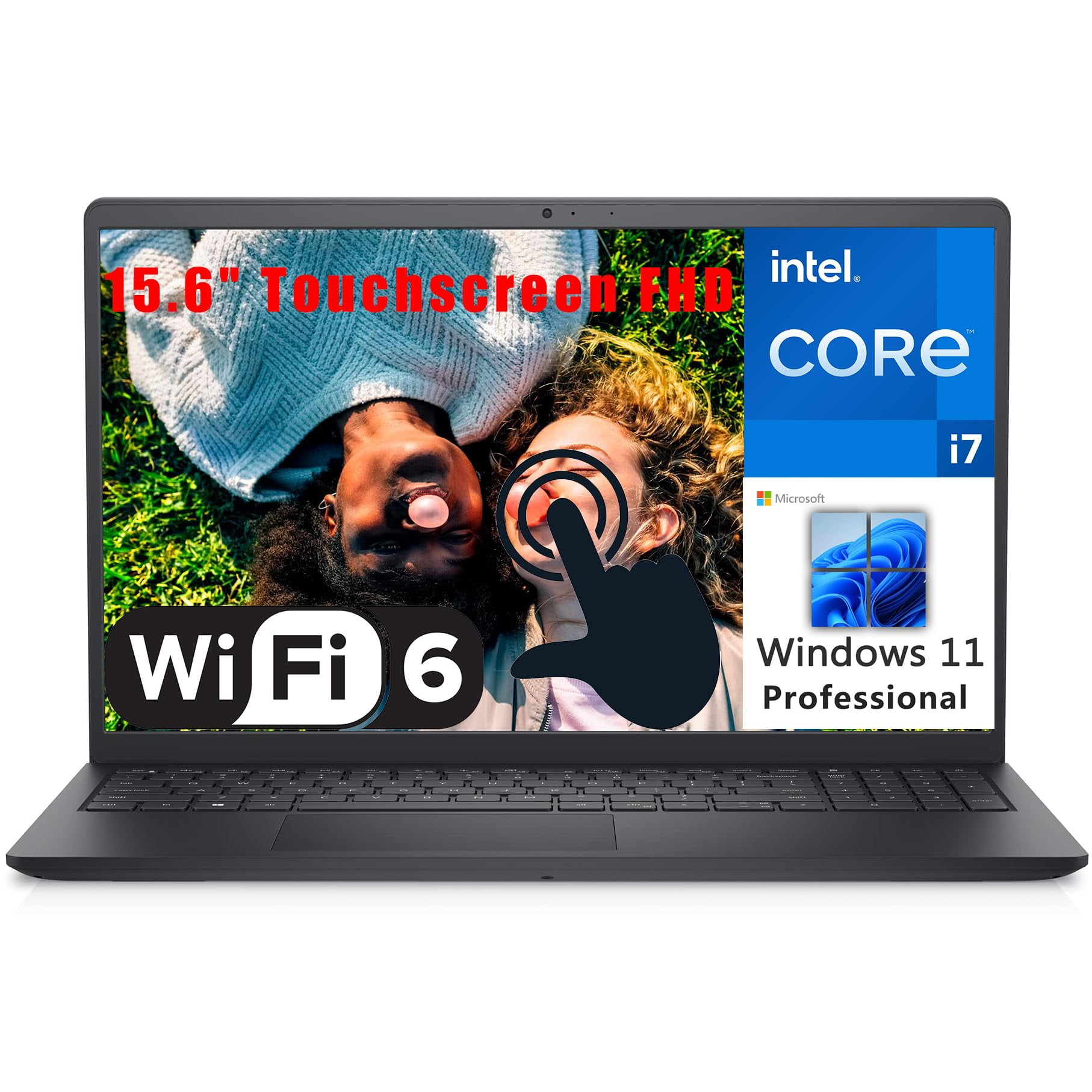 Dell 2023 Inspiron 15 3520 Business Laptop, 15.6" Touchscreen FHD ...