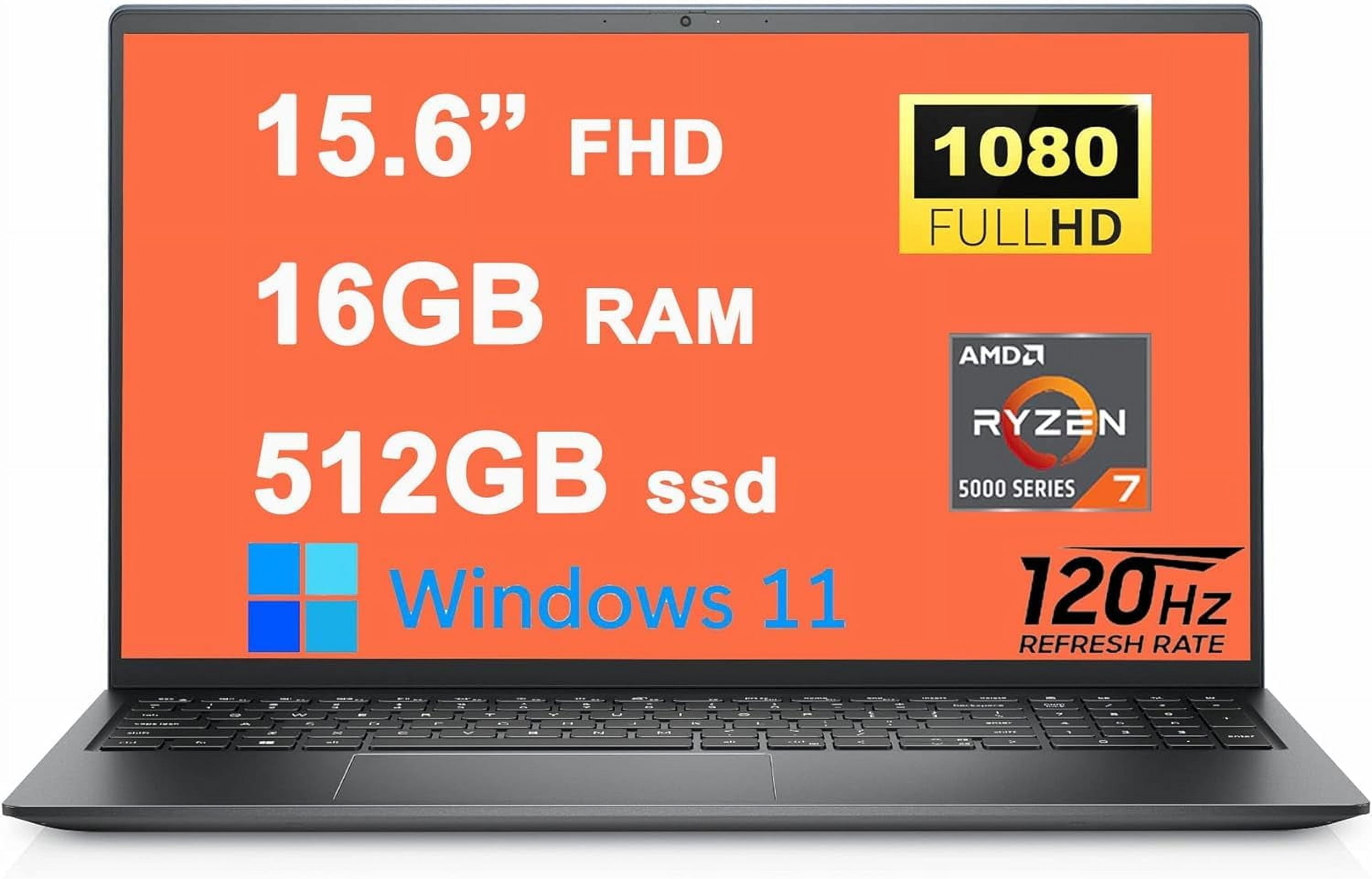 Dell 2023 Newest Inspiron 15 3525 Laptop, 15.6" FHD Display, AMD Ryzen 7 5825U(Beats i7-12650H ...