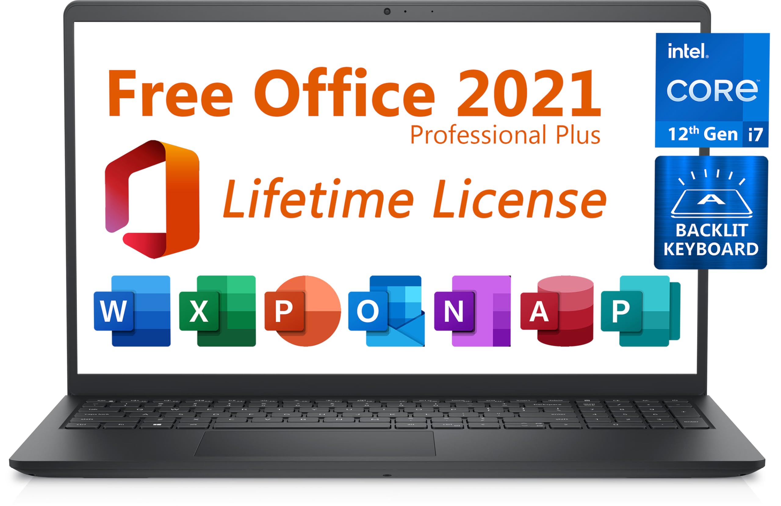 Dell 2024 Inspiron 15 Business Laptop, Free Microsoft Office 2021 with ...