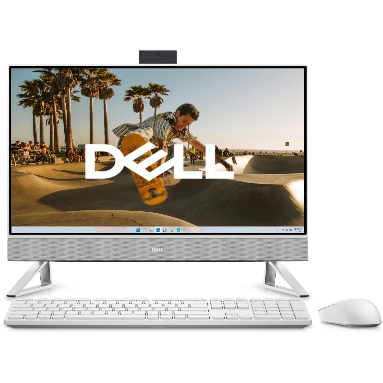 Dell 2025 Inspiron All-in-One Desktop Computer, 24" LED Low Blue Light ...