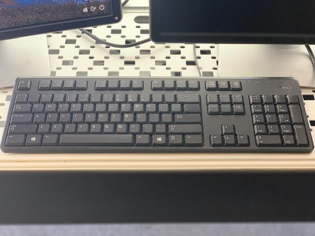 Dell KB212 Slim USB 104-Key Quiet Keyboard with Fold-out Feet 2GR91 ...