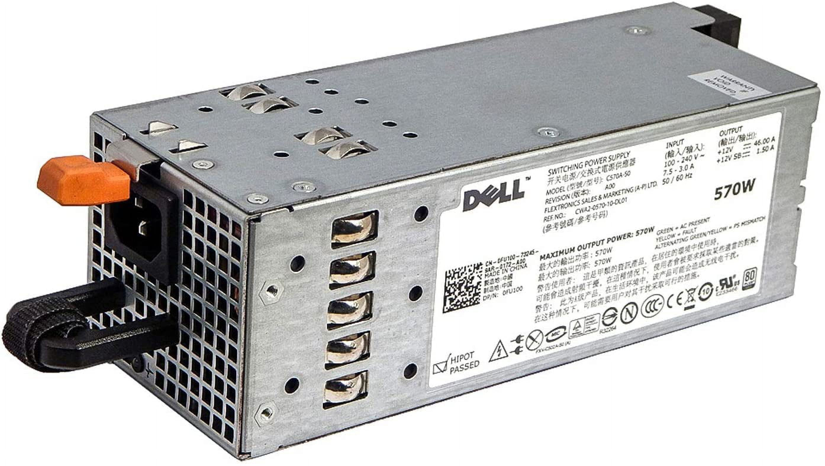 Dell - 570 Watt Redundant Power Supply for PowerEdge R710 [FU100 ...