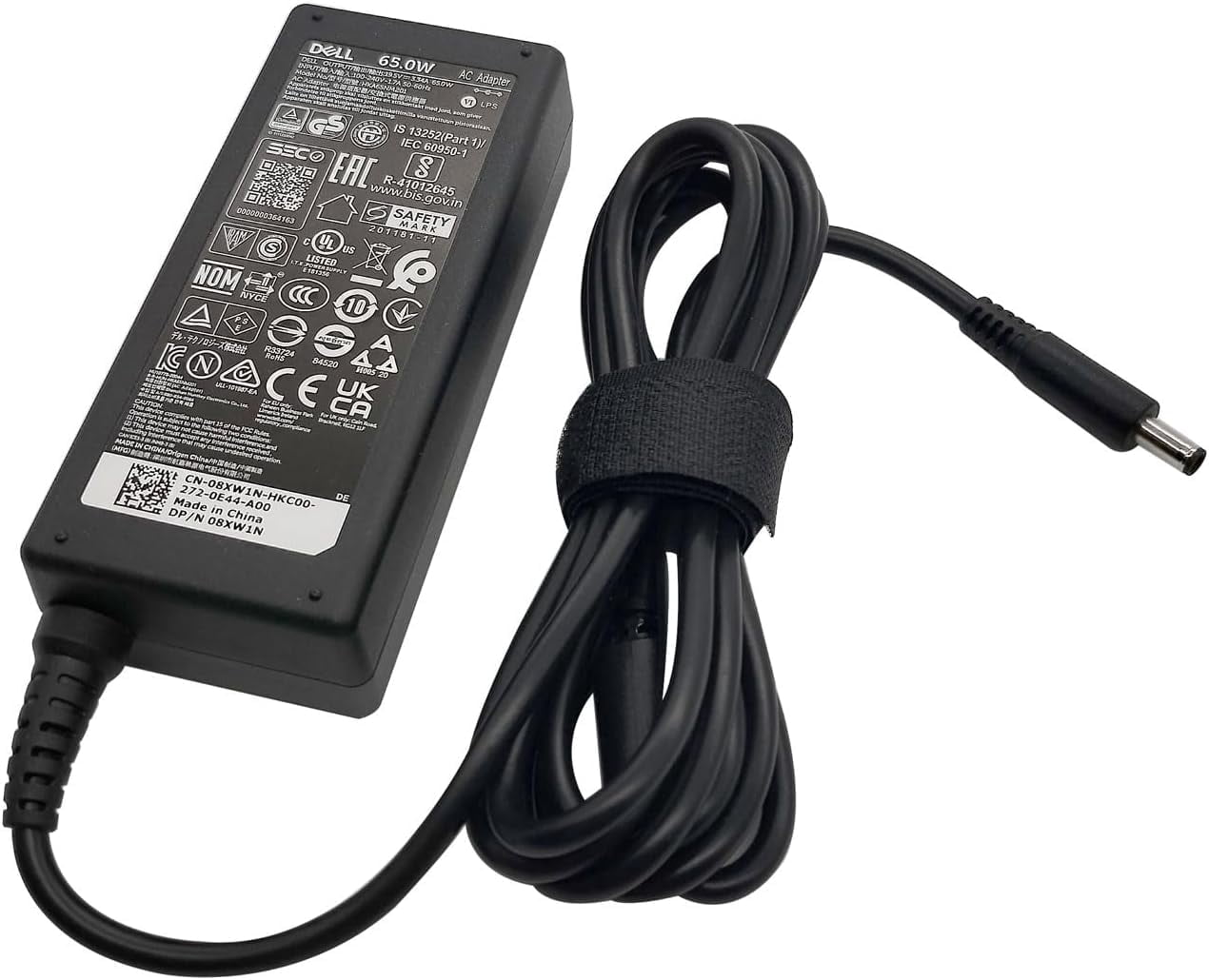 Dell, 65W AC Adapter, DA65NM191, 4.5mm Tip, Black, Inspiron 13 5000 ...