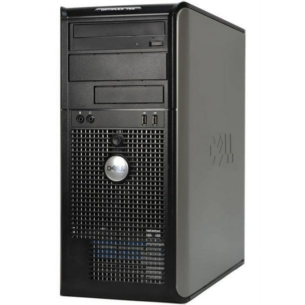 Dell 755 Tower Desktop PC with Intel Core 2 Duo Processor, 4GB Memory, 1TB Hard Drive and ...