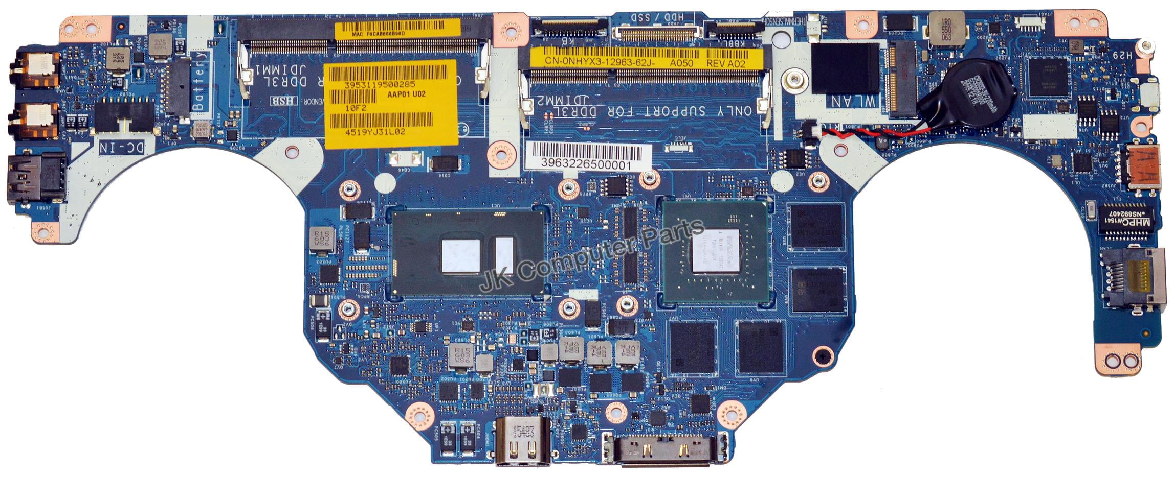 Dell Alienware 13 R2 Laptop Motherboard w/ Intel i7-6500U 2.5Ghz CPU ...