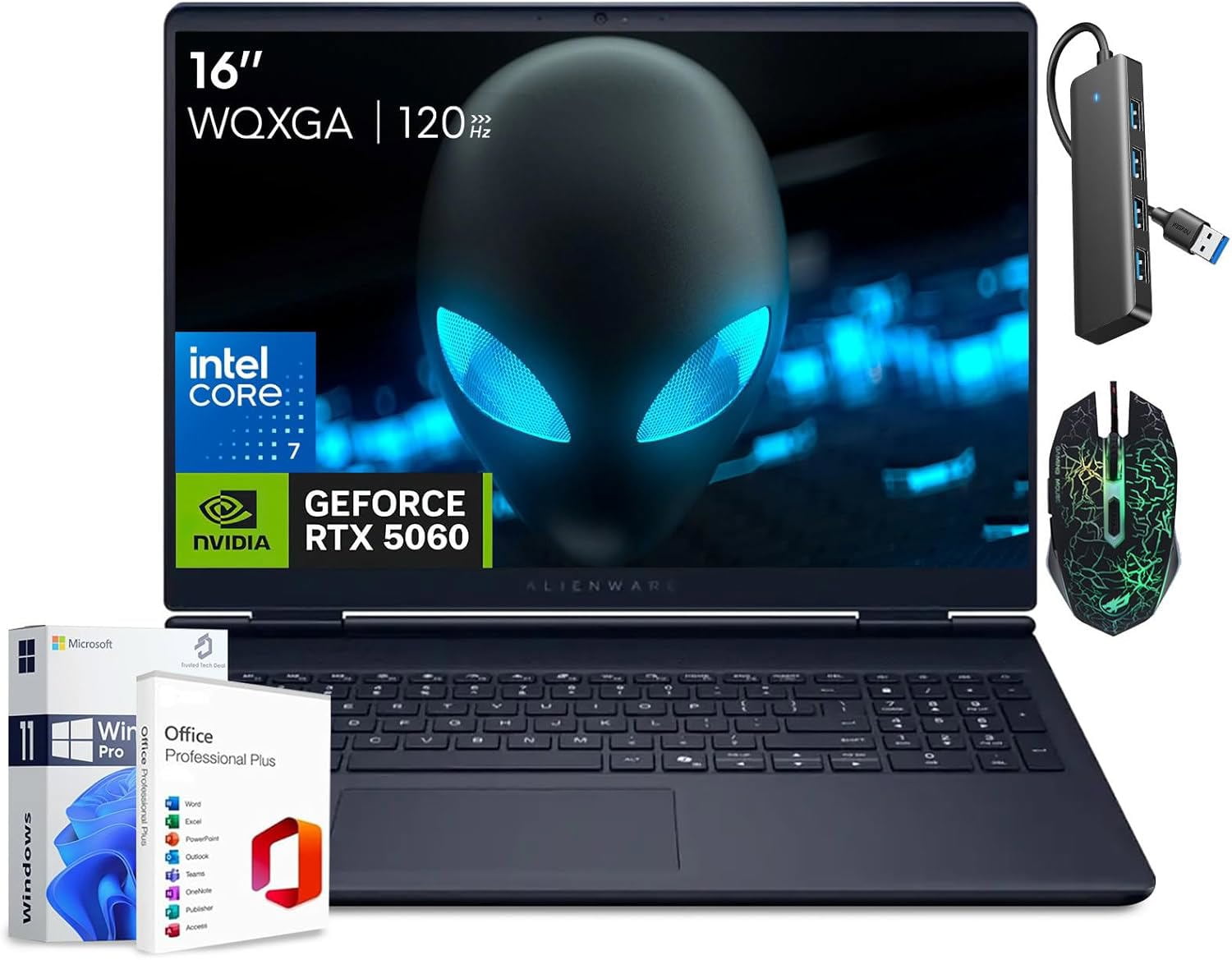 Dell Alienware 16 Aurora AC16250, 16" WQXGA 120Hz Gaming Laptops ...