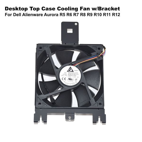Dell Alienware Aurora R5 R6 Desktop Top Case Cooling Fan W/Bracket ...
