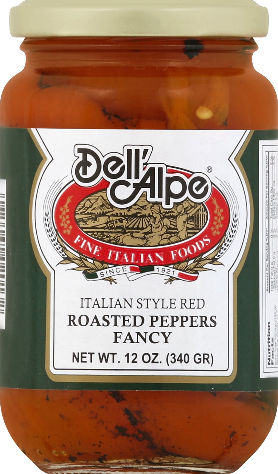 Dell’ Alpe Italian Style Red Roasted Peppers, 12 fl oz - Walmart.com