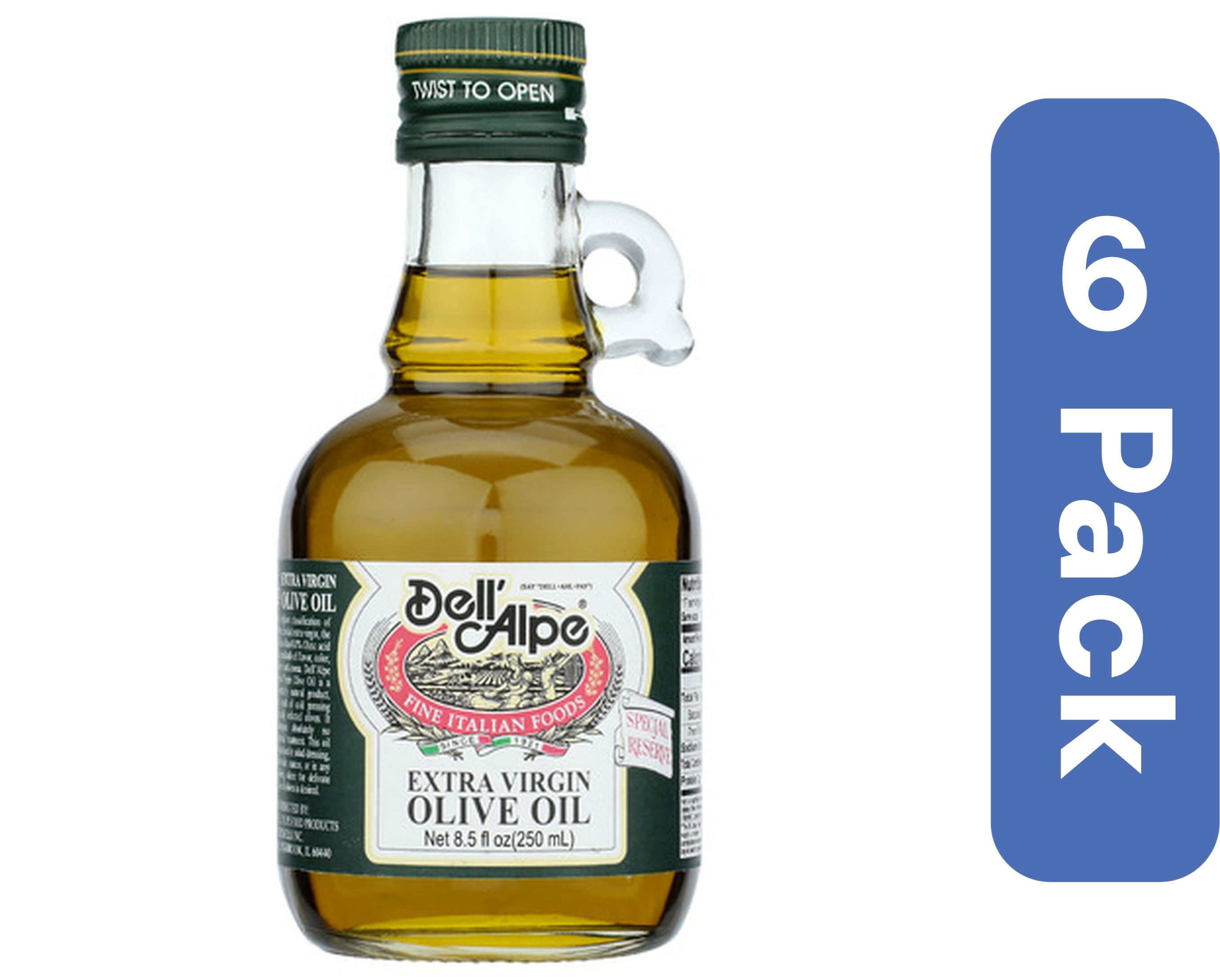 Dell Alpe Olive Oil Extra Virgin 8.5 fl oz (Pack Of 6) - Walmart.com