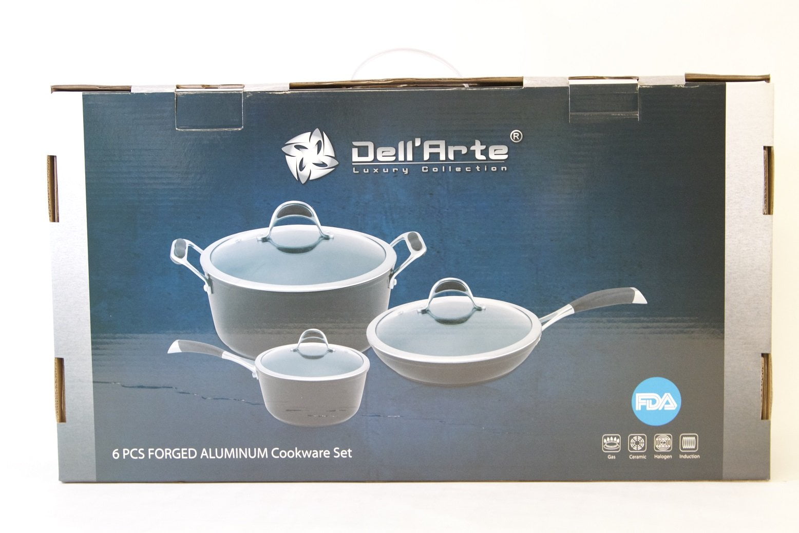 Dell'Arte Luxury Collection 6 Piece Forged Aluminum Cookware Set ...